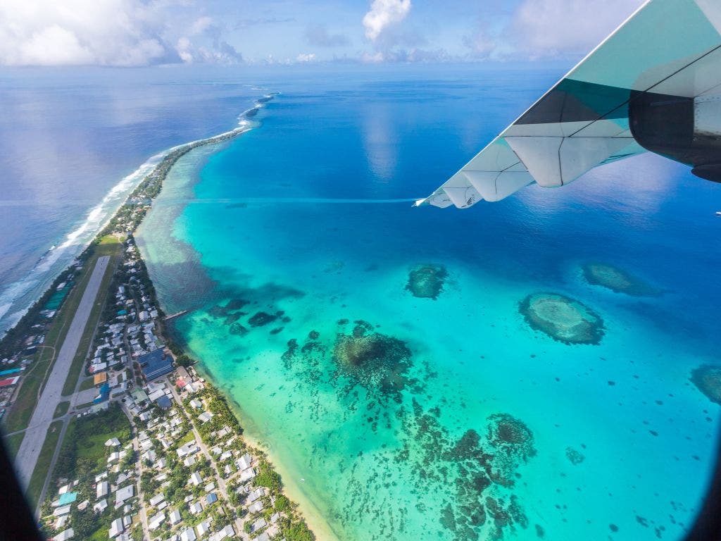 Arrival in Funafuti